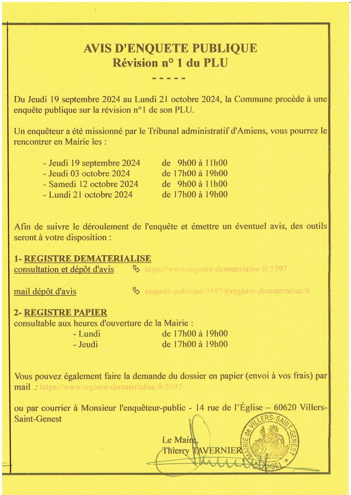 P.L.U - Villers-Saint-Genest P.L.U - Villers-Saint-Genest
